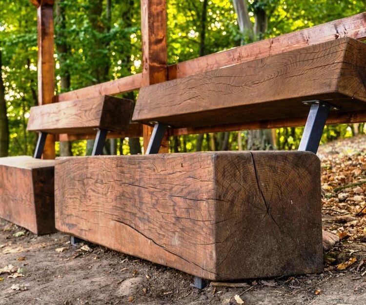 Ąžuoliniai suoliukai ir stalai iš masyvo medienos / Monarda-Group.com ...